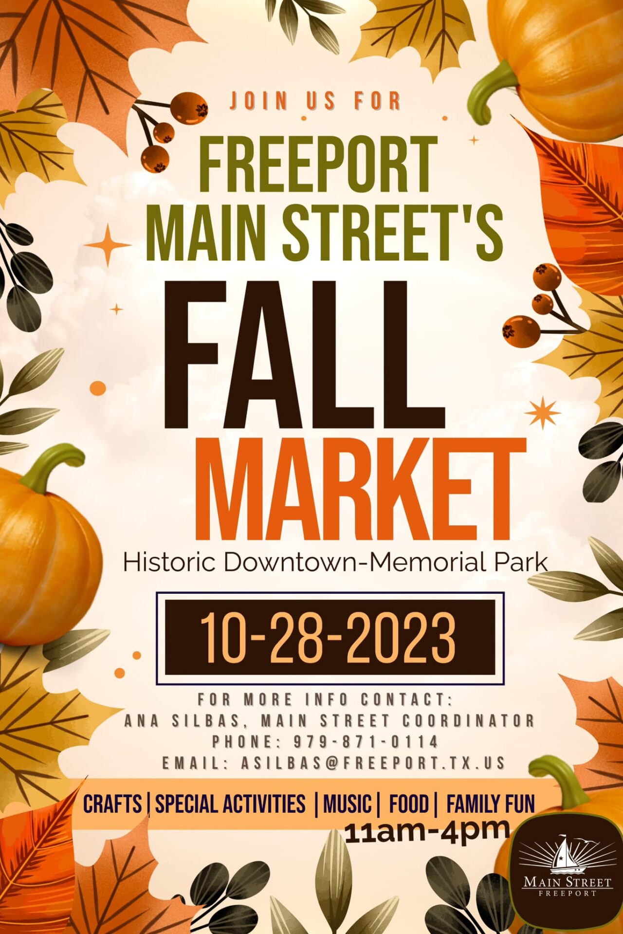 Freeport Main Street's Fall Market - Brazosport